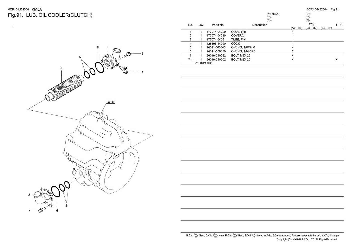 Parts for YANMAR 4LH-TE/HTE/DTE/STE