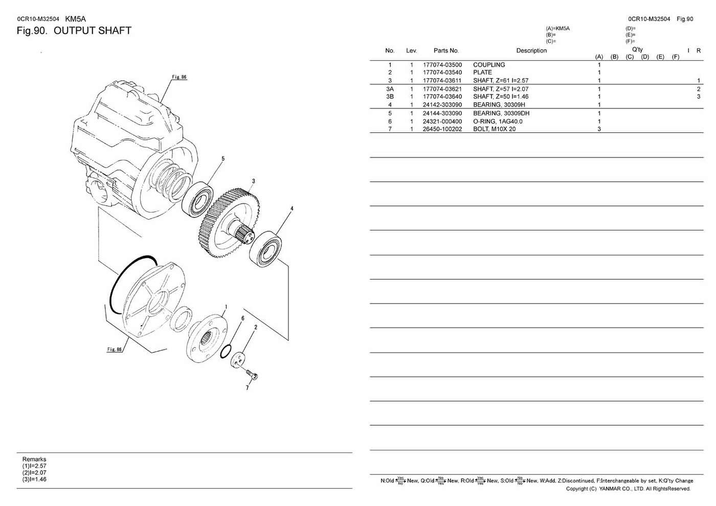Parts for YANMAR 4LH-TE/HTE/DTE/STE