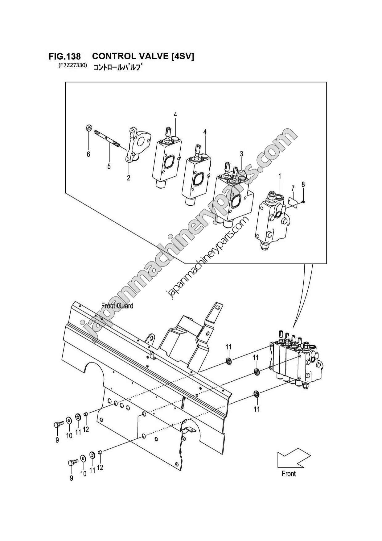 Parts for KOMATSU FD20/FD25