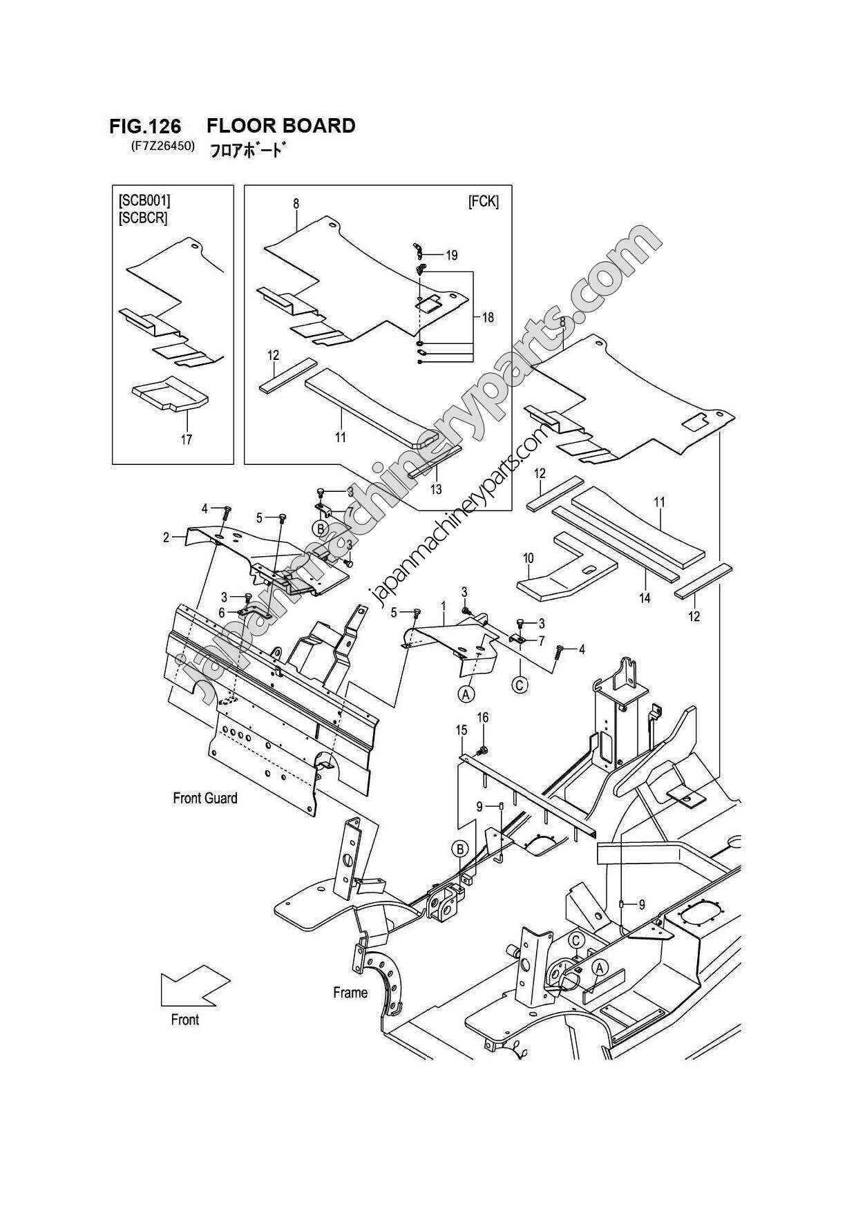 Parts for TCM FD20/FD25